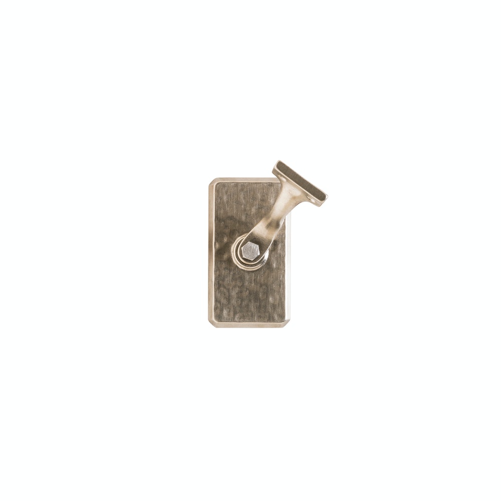 HAMMERED HANDRAIL BRACKET E30403 Hammered Escutcheon 2 1/2" x 4 1/2"